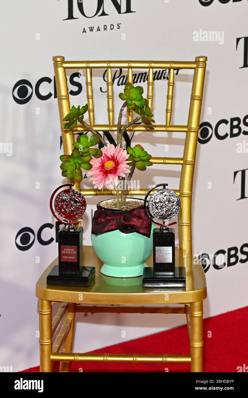 A view of a prop from "Maybe Happy Ending" in The 78th Annual Tony ...