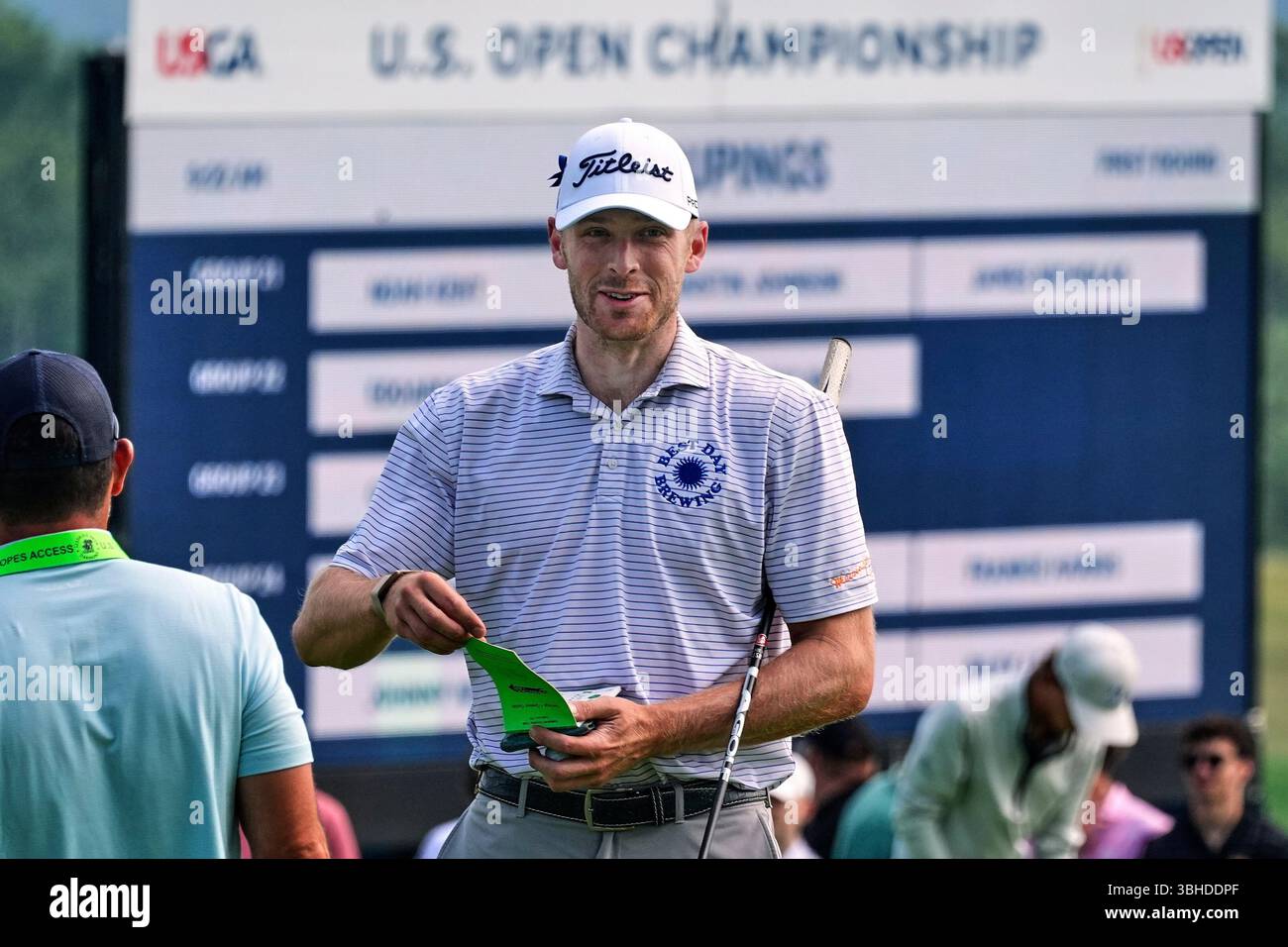 Matt Vogt works on the practice green before a practice round for the ...