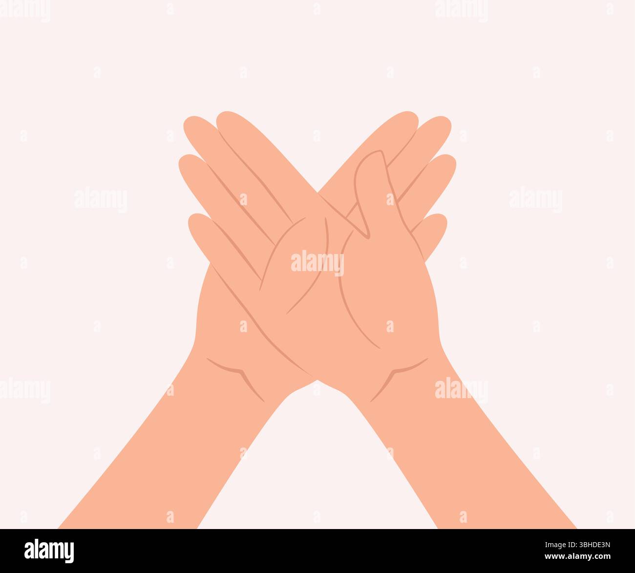 Woman hands man fingers crossed Stock Vector Images - Alamy