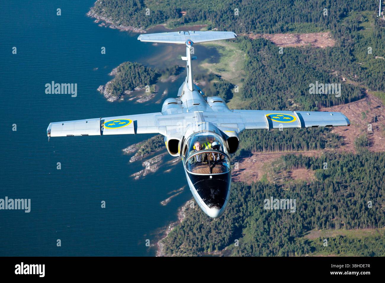 The Swedish Air Force Saab SK 60B, registration SE-DXG and military ...