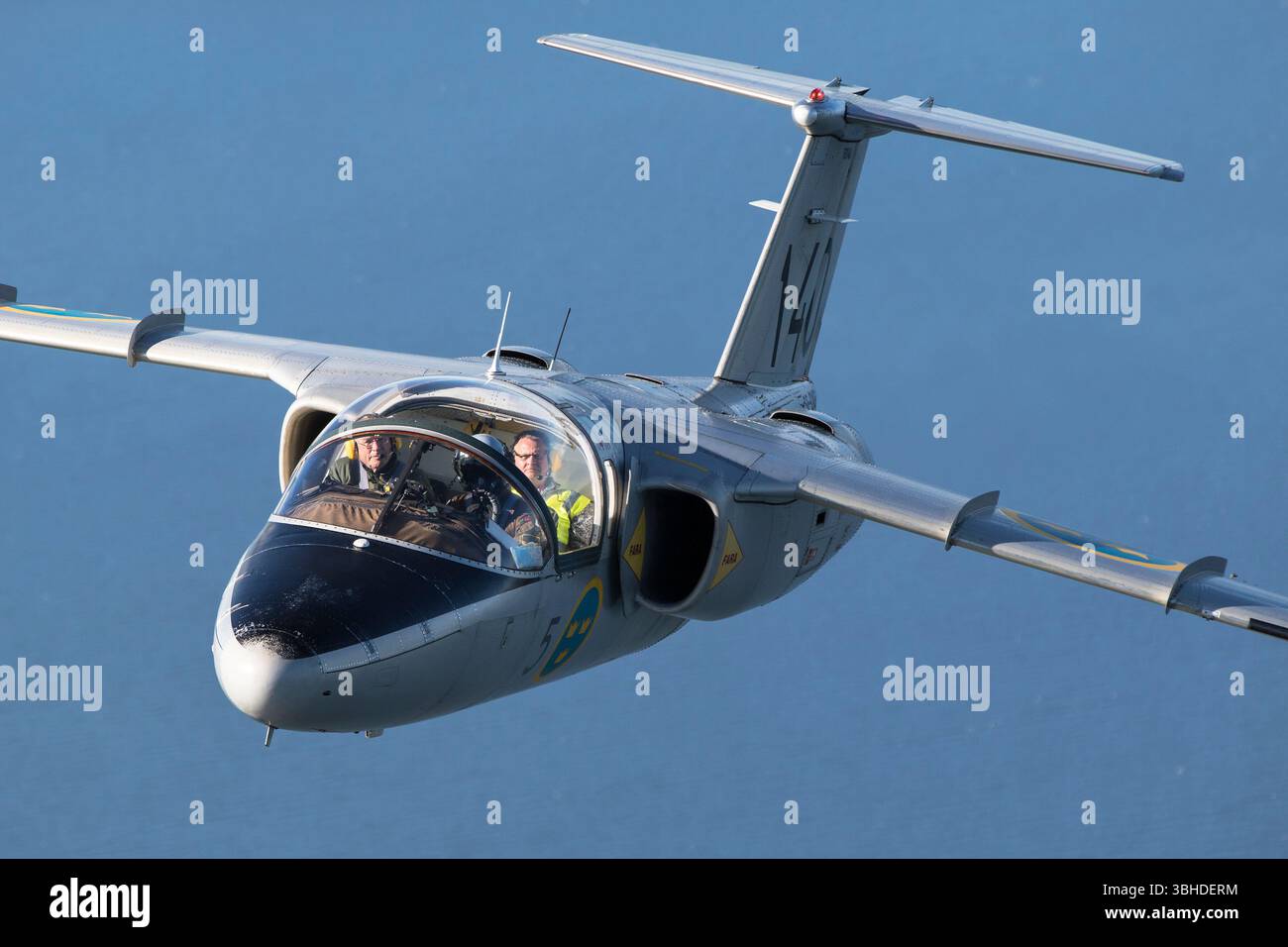 The Swedish Air Force Saab SK 60B (registration SE-DXG, military code 5 ...