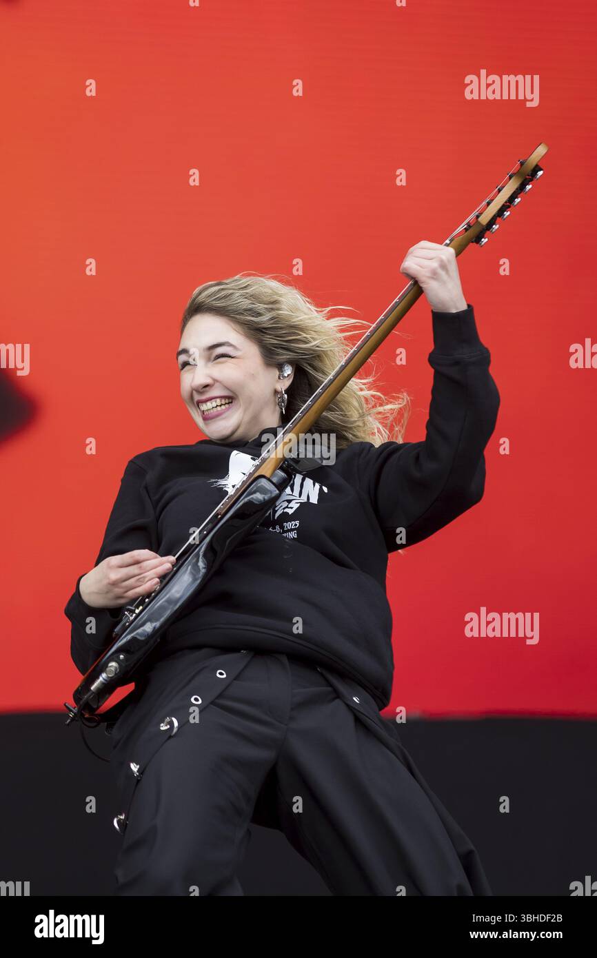 Daniela Villarreal Velez, singer of The Warning at the Rock am Ring ...