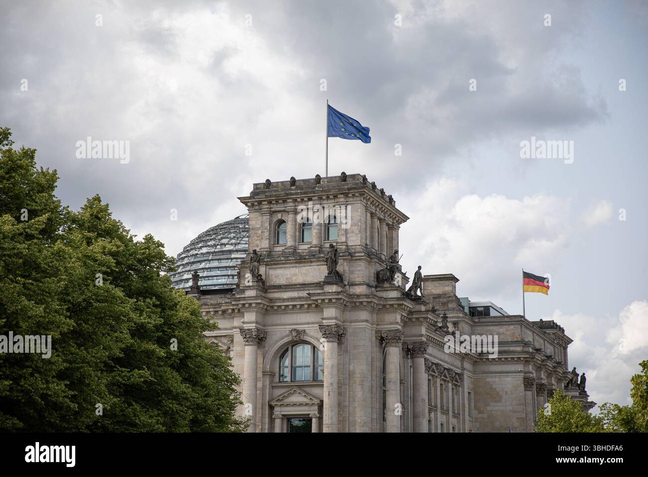 The Reichstag building, home to the German Bundestag (parliament), is ...