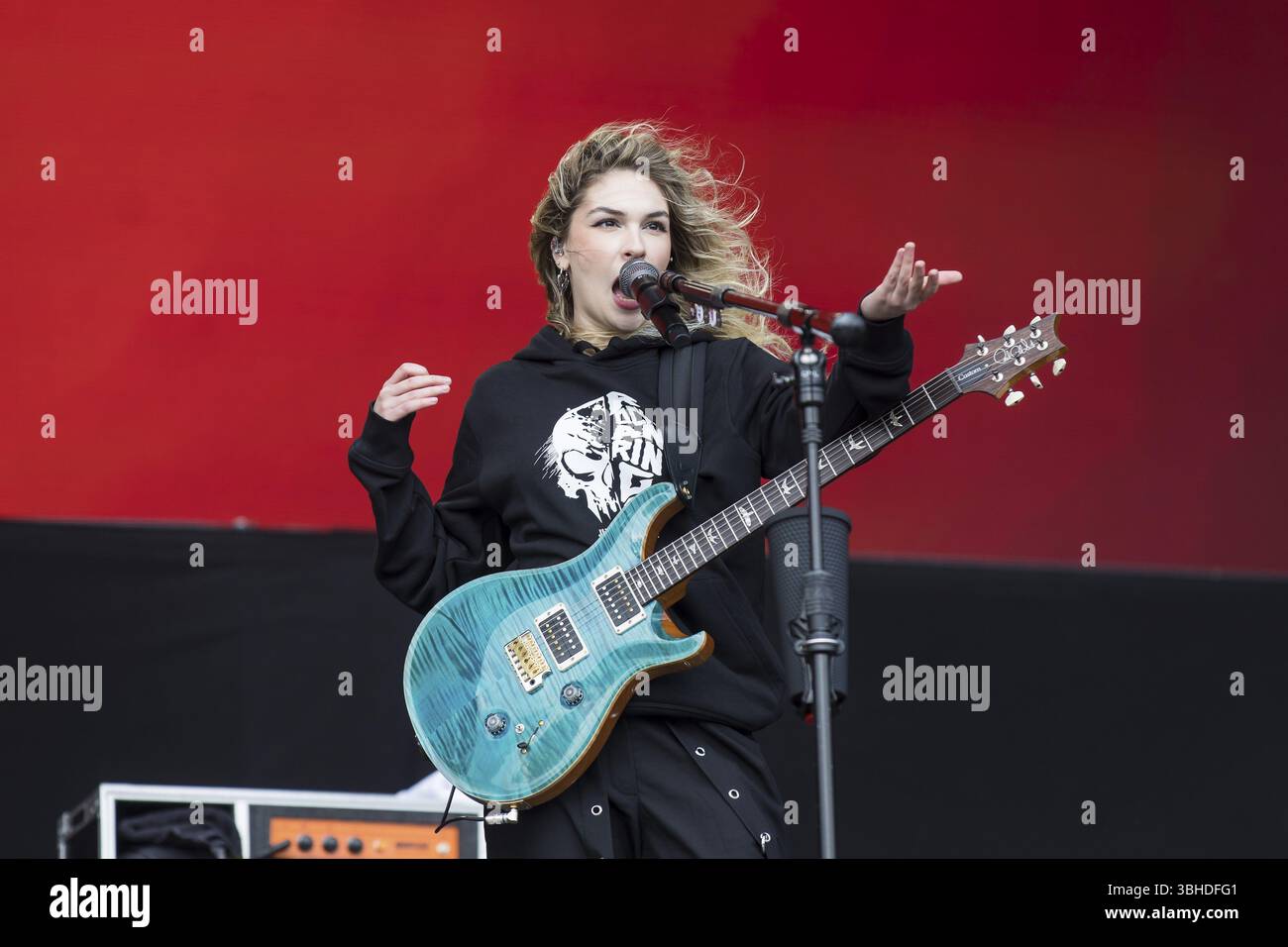 Daniela Villarreal Velez, singer of The Warning at the Rock am Ring ...