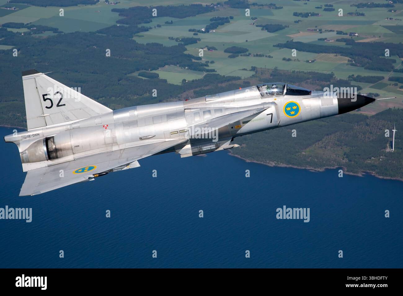 The Saab AJS37 Viggen, SE-DXN (F 7–52), is a Swedish multi-role ...