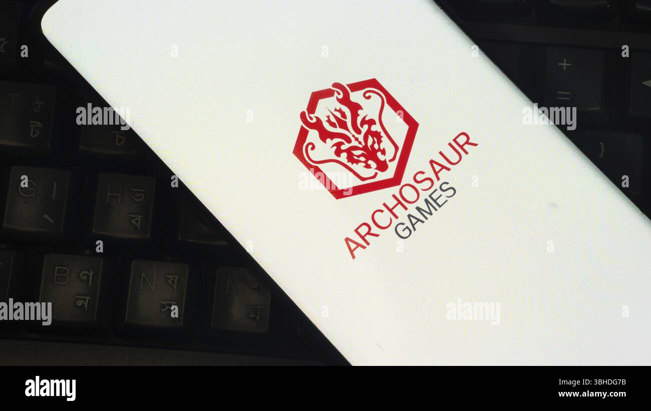 White book cover featuring Archosaur Games logo, close-up view Stock ...