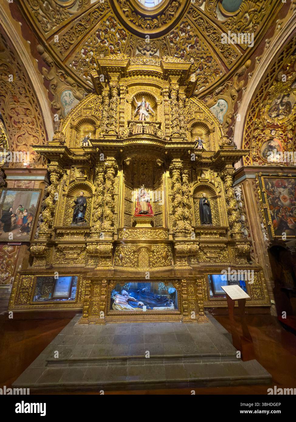 The altarpiece or retablo of the Virgin of Loreto in the Church of the ...