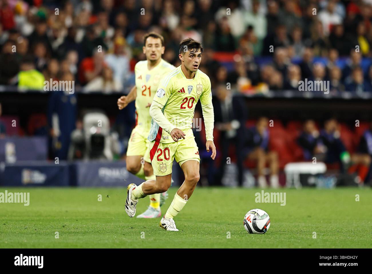 Munich, Germany. 8th June, 2025. Pedri (ESP) Football/Soccer : UEFA ...