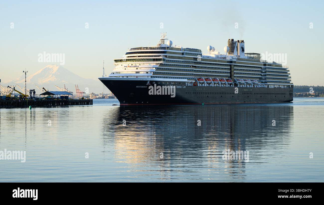 Seattle - June 8, 2025; Holland America Line cruise ship Westerdam ...