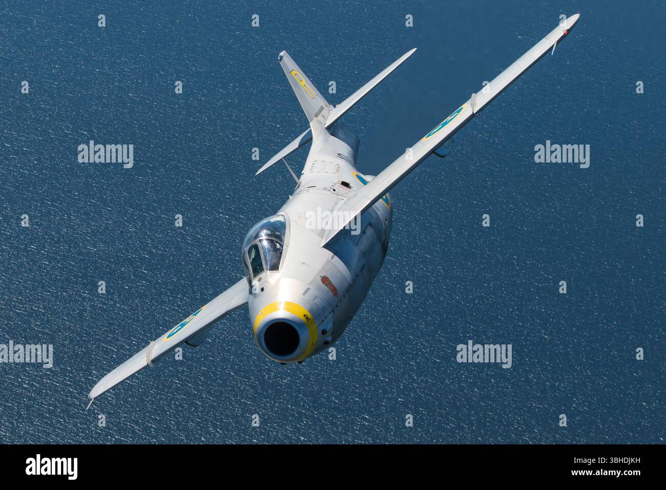 A Saab J29F Tunnan (SE-DXB) with military code 10-R from the Swedish ...