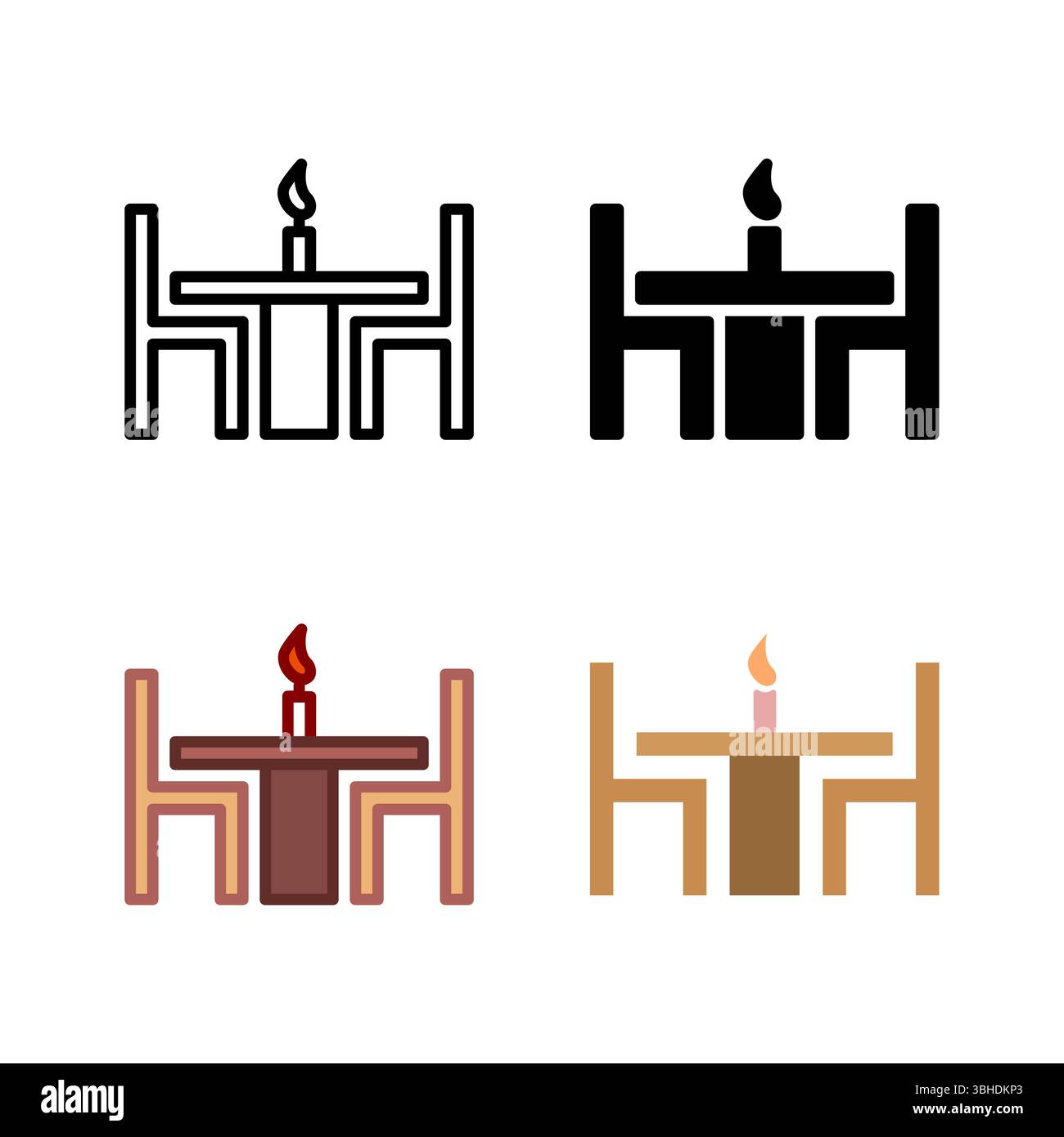 Dining room restaurant tables Cut Out Stock Images & Pictures - Alamy