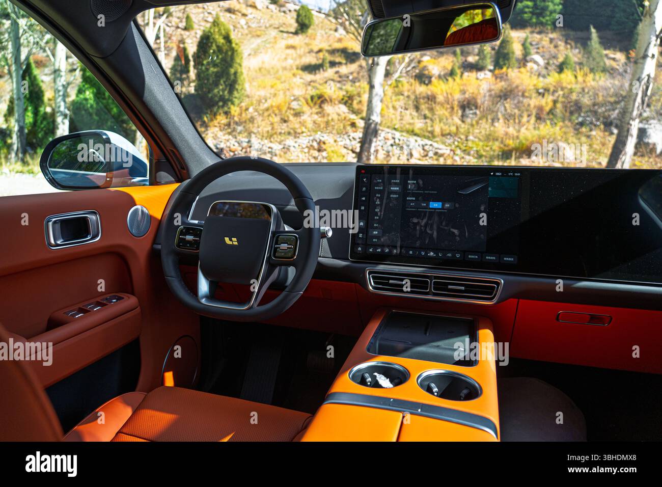 Bishkek, Kyrgyzstan - May 12, 2025: Interior shot of the Li L7 SUV ...