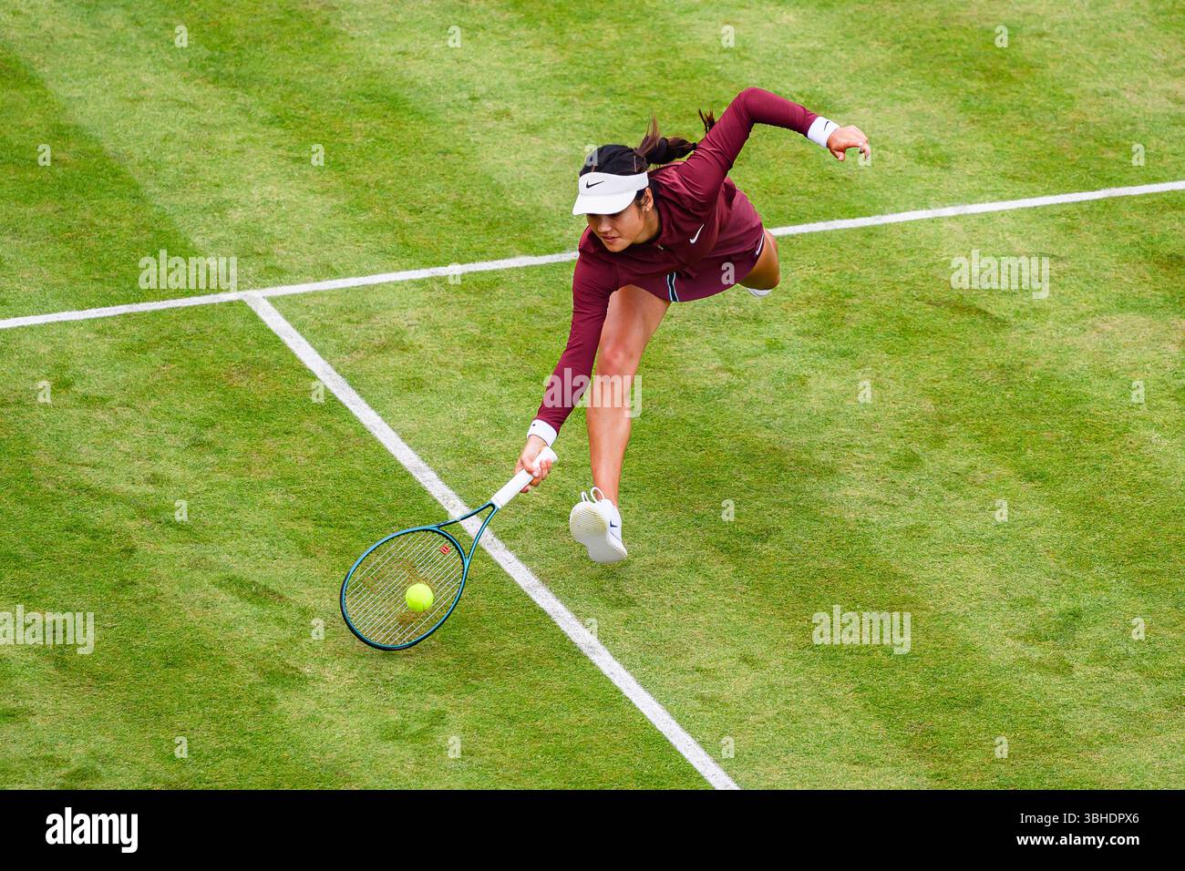 LONDON, UNITED KINGDOM June, 09: Emma Raducanu in action during WTA Main Draw match - Women ...
