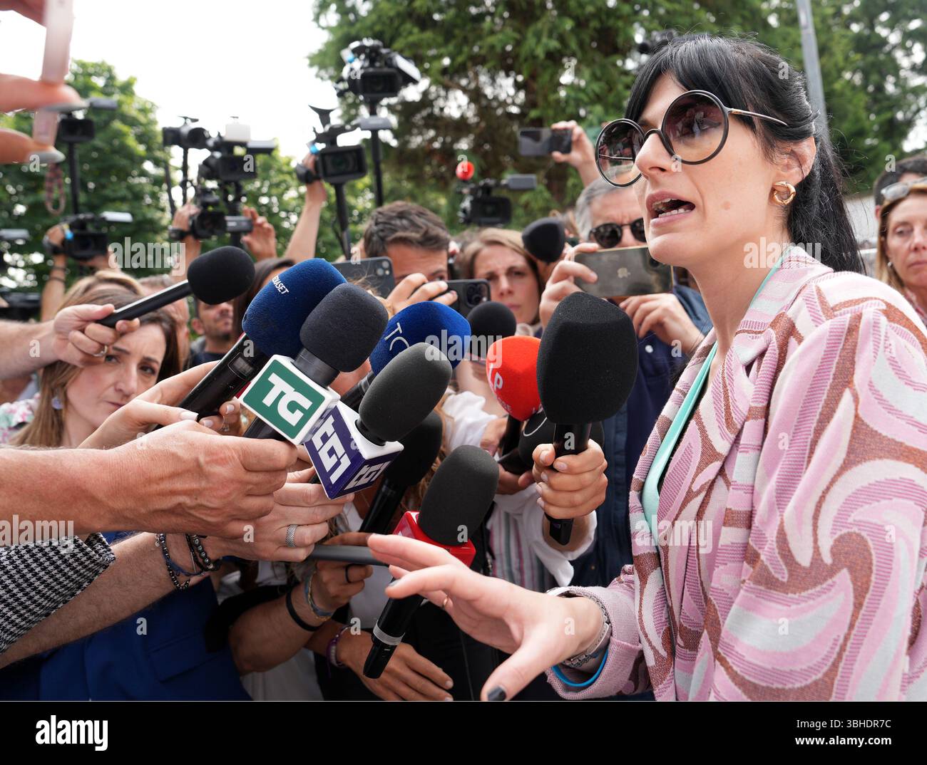 Pavia, Italy. 09th June, 2025. Garlasco, The Ris returns to the Villa ...