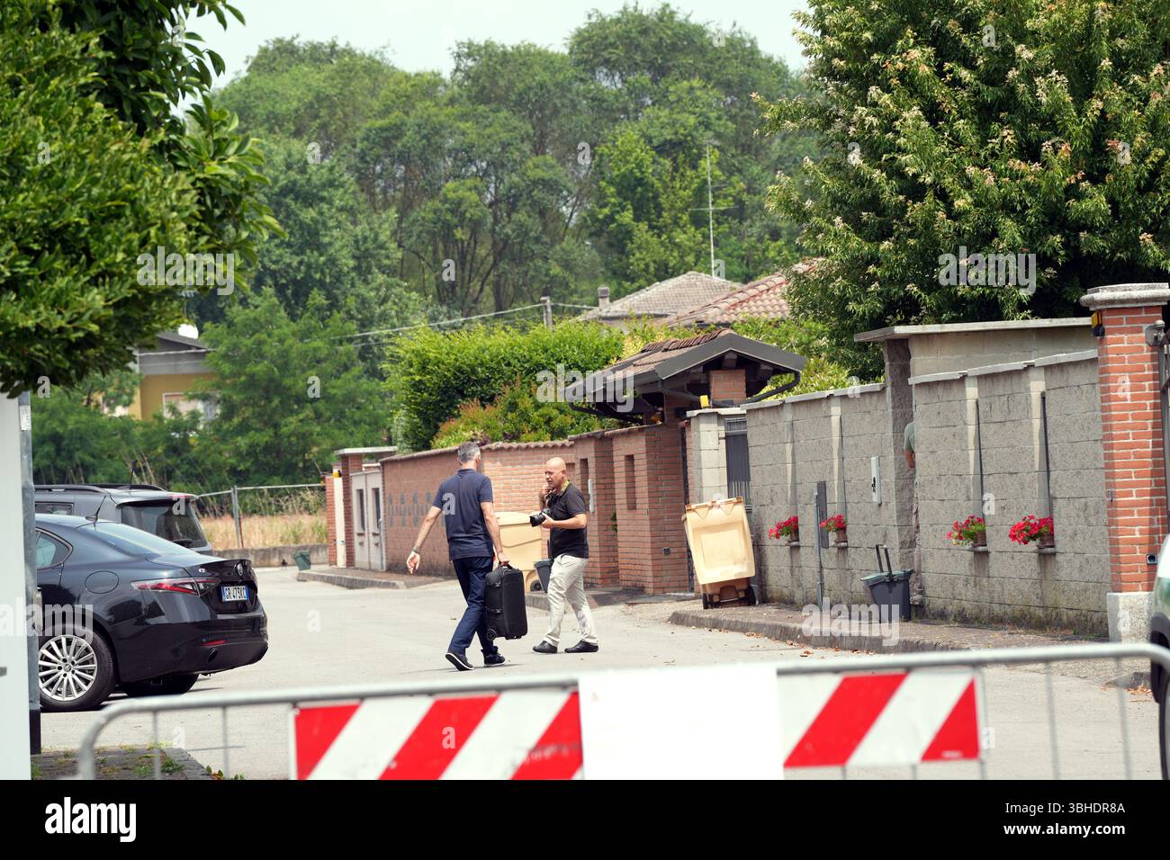 Pavia, Italy. 09th June, 2025. Garlasco, The RIS returns to the Villa ...