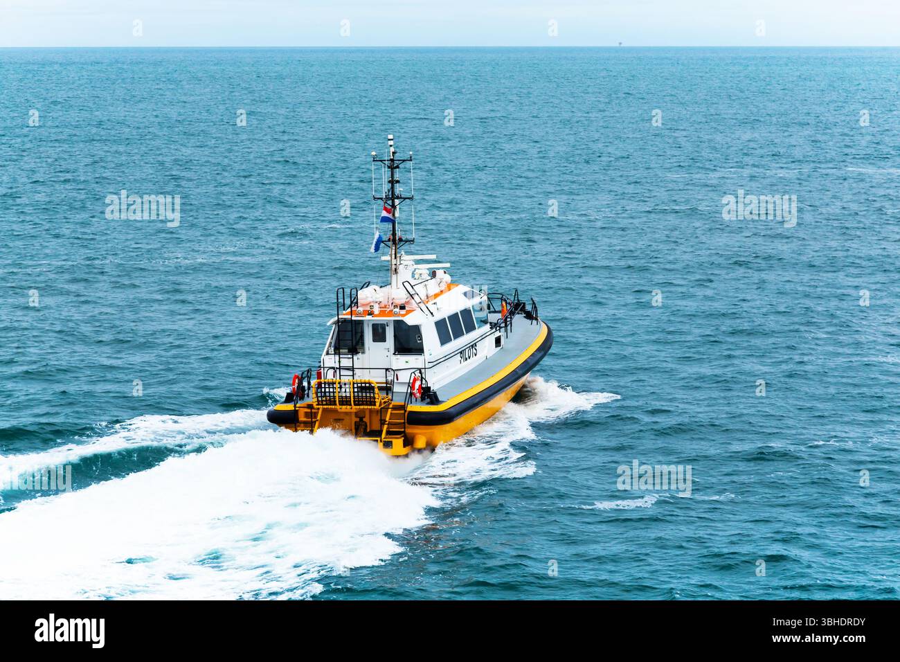 Pilot offshore ship at sea in motion Stock Photo - Alamy