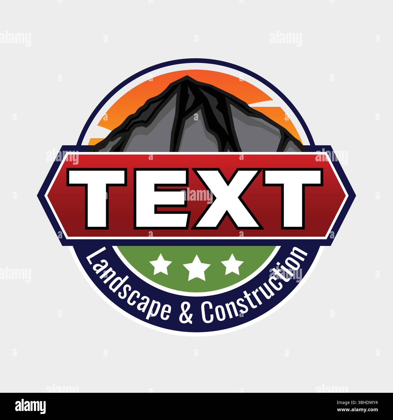 Landscape and Construction Business logo - Modern logo Design Stock ...