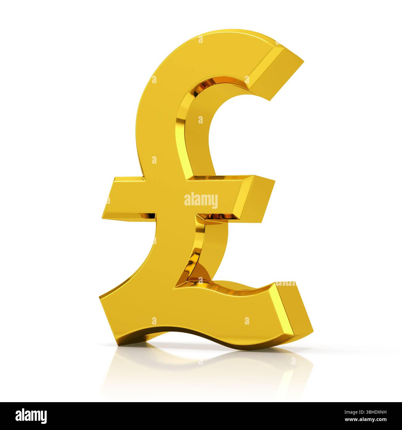 Pound symbol. British pound sign isolated on white background Stock ...