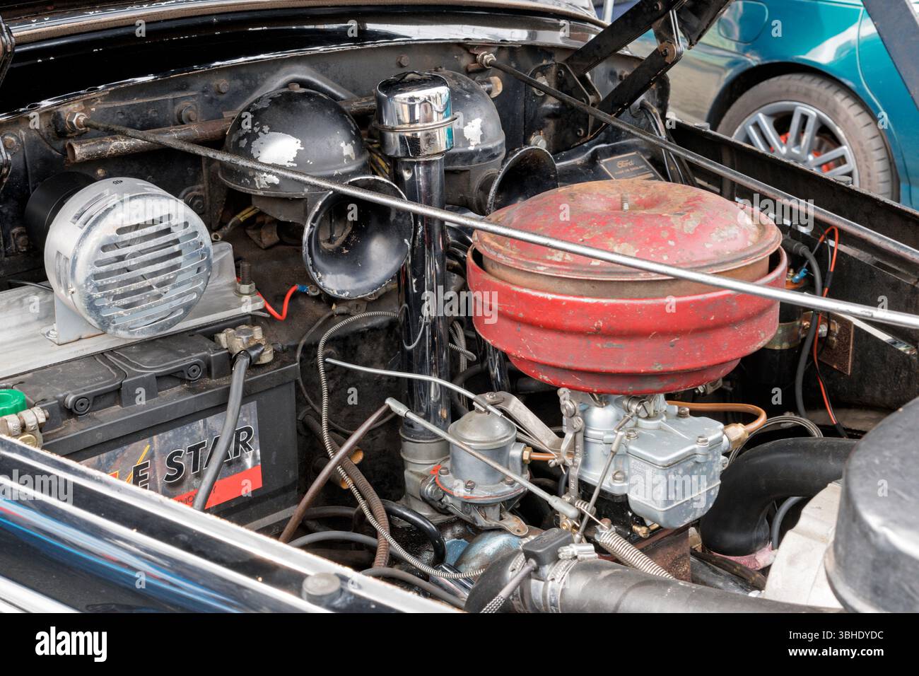 Ford V8 Pilot engine. Cleveleys Classic Car Show 2025 Stock Photo - Alamy