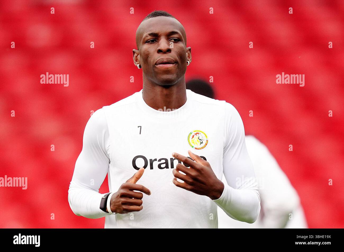 Senegal's Nicolas Jackson during a training session at The City Ground ...