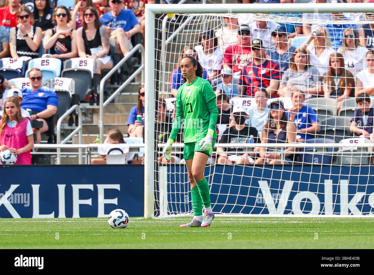 May 31st, 2025: Phallon Tullis-Joyce of the United States (21) looks on ...
