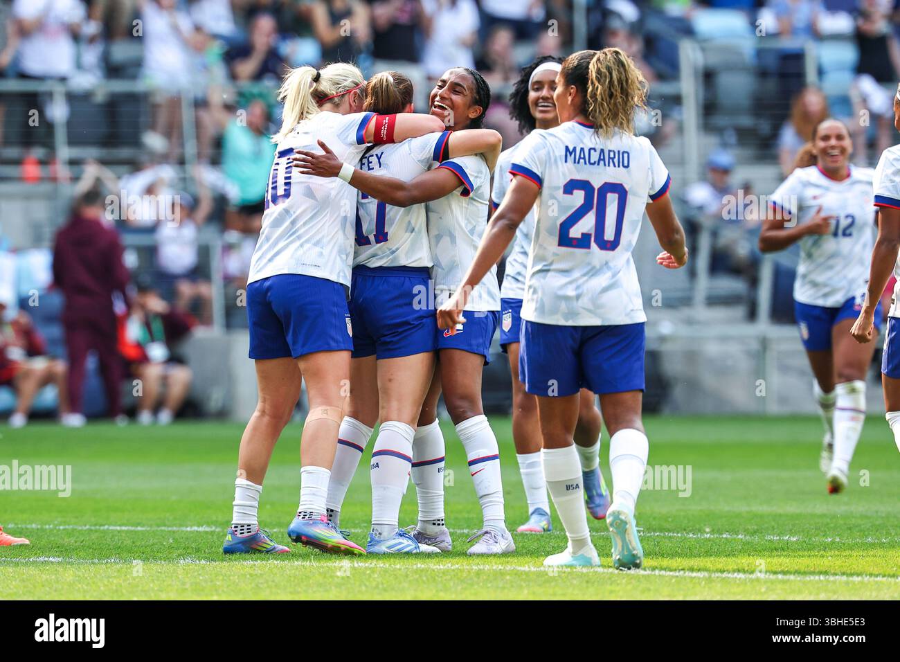 May 31st, 2025: Sam Coffey of the United States (17) and teammates ...
