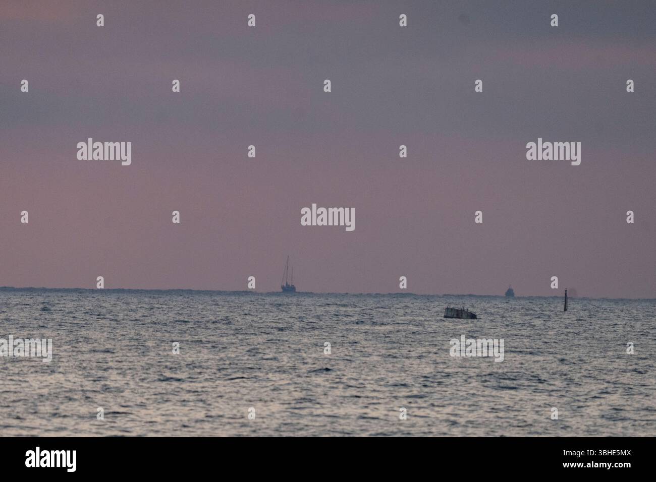 09 June 2025, Israel, Ashdod: The Madleen is seen approaching the ...