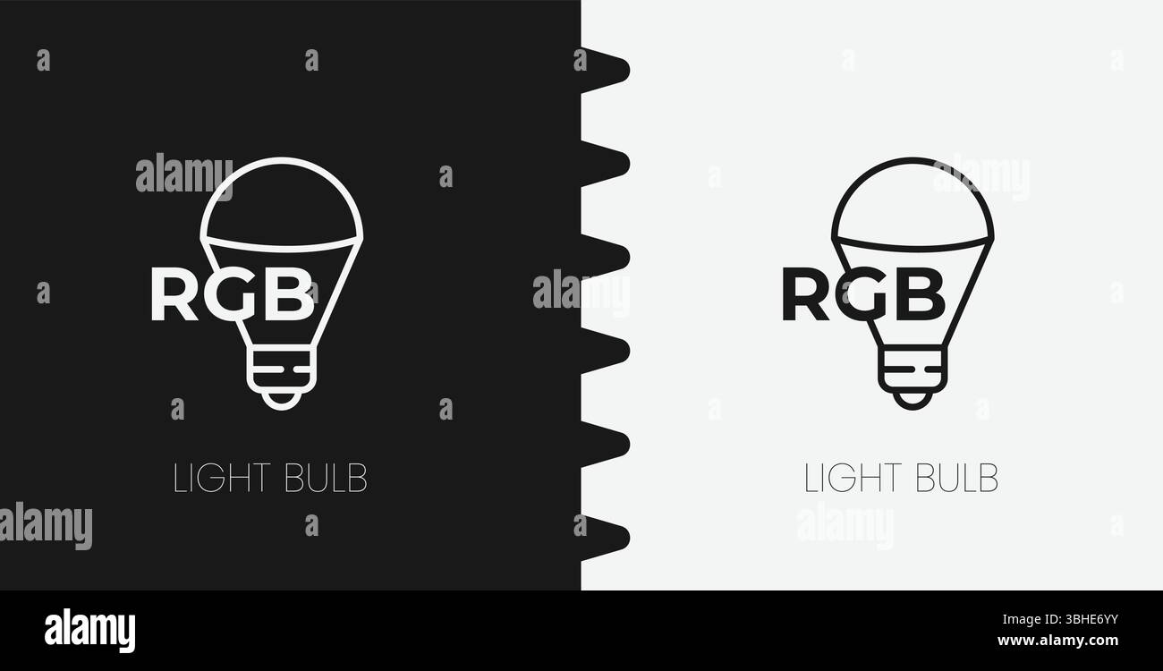 Changing lightbulb led Stock Vector Images - Alamy