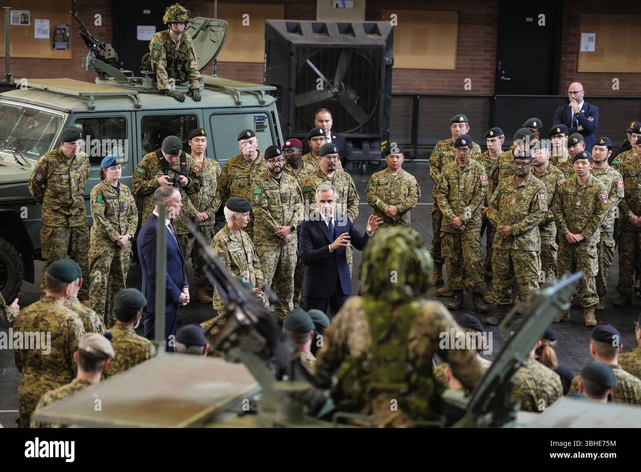 Toronto, Canada. 09th June, 2025. Prime Minister Mark Carney speaks to ...