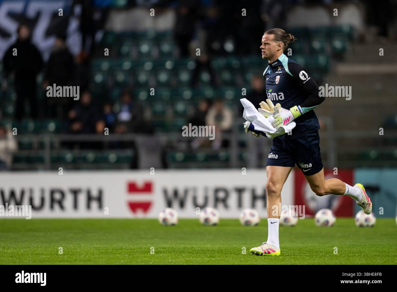Goalkeeper Ørjan Håskjold Nyland of, Norway. , . ahead of the FIFA ...