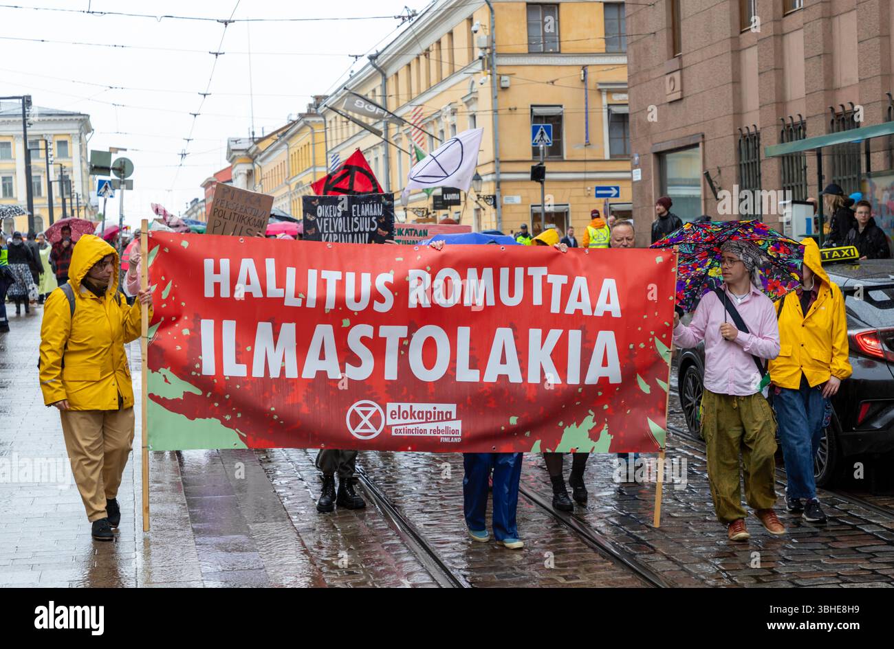 Participants in the Wildfire Rebellion (Kulovalkea) protest organised ...