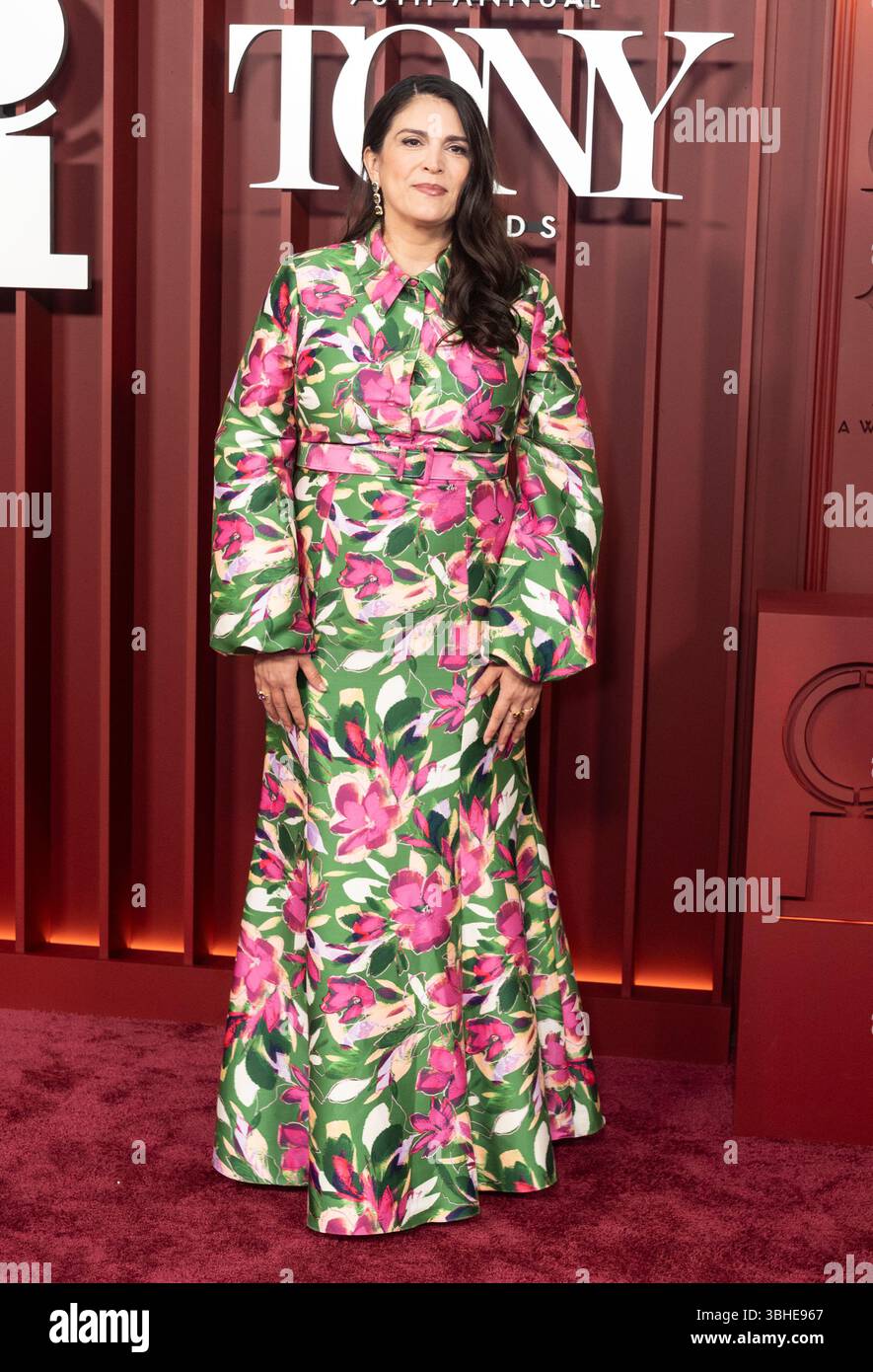 New York, USA. 08th June, 2025. Cecily Strong wearing dress by Badgley ...