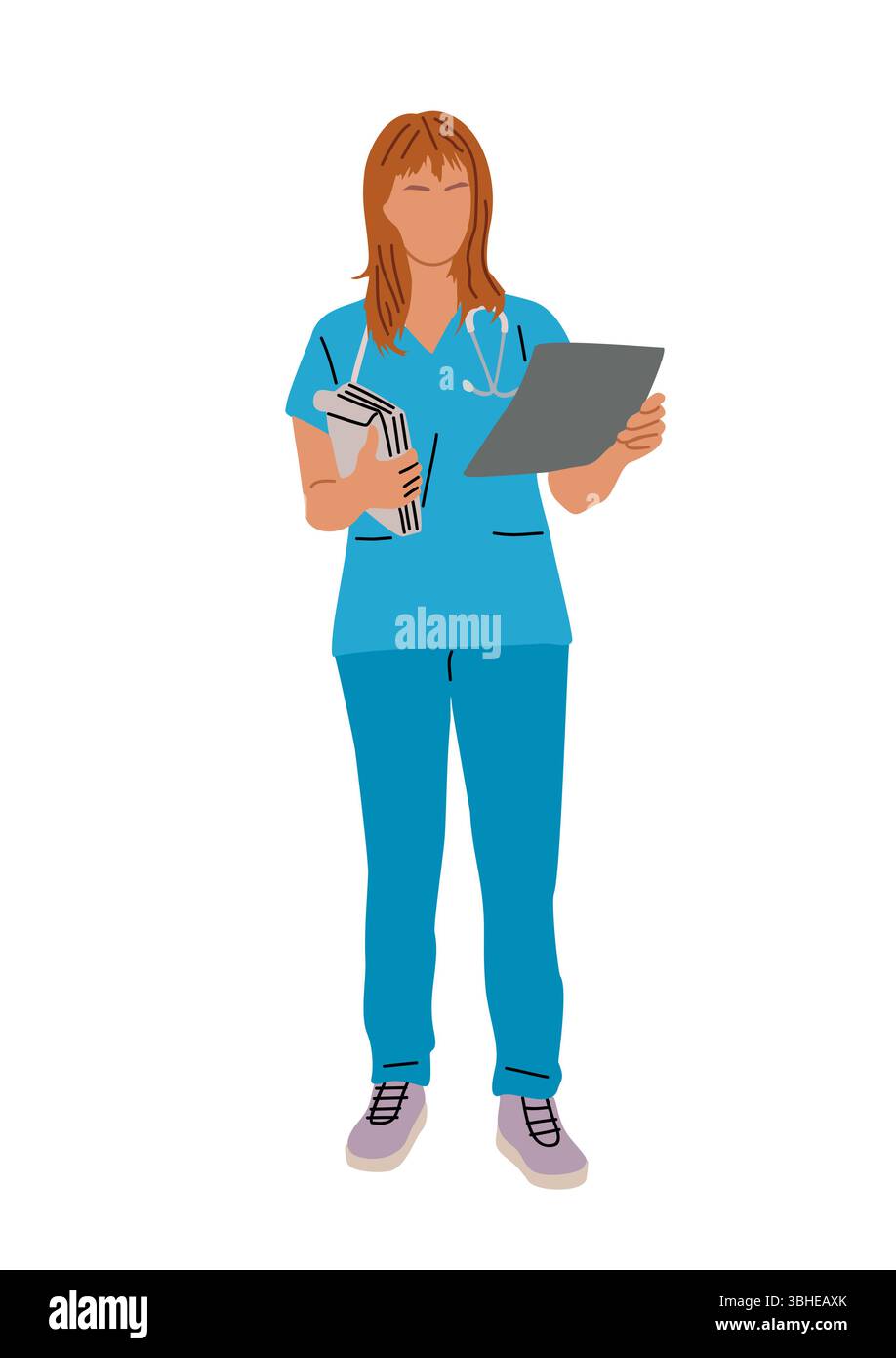 Female nurse in uniform Cut Out Stock Images & Pictures - Alamy