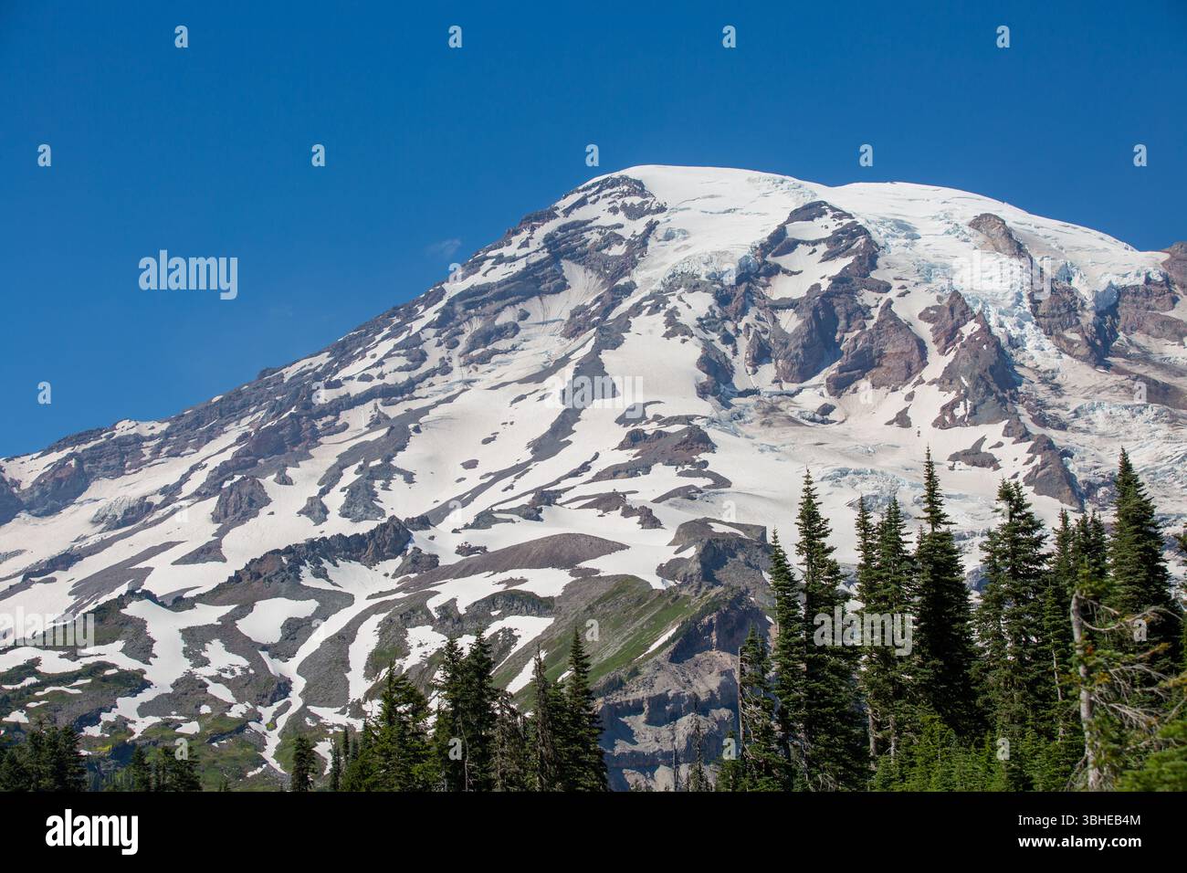 Mountt Rainier National Park near Seattle Washington USA. Iconic ...