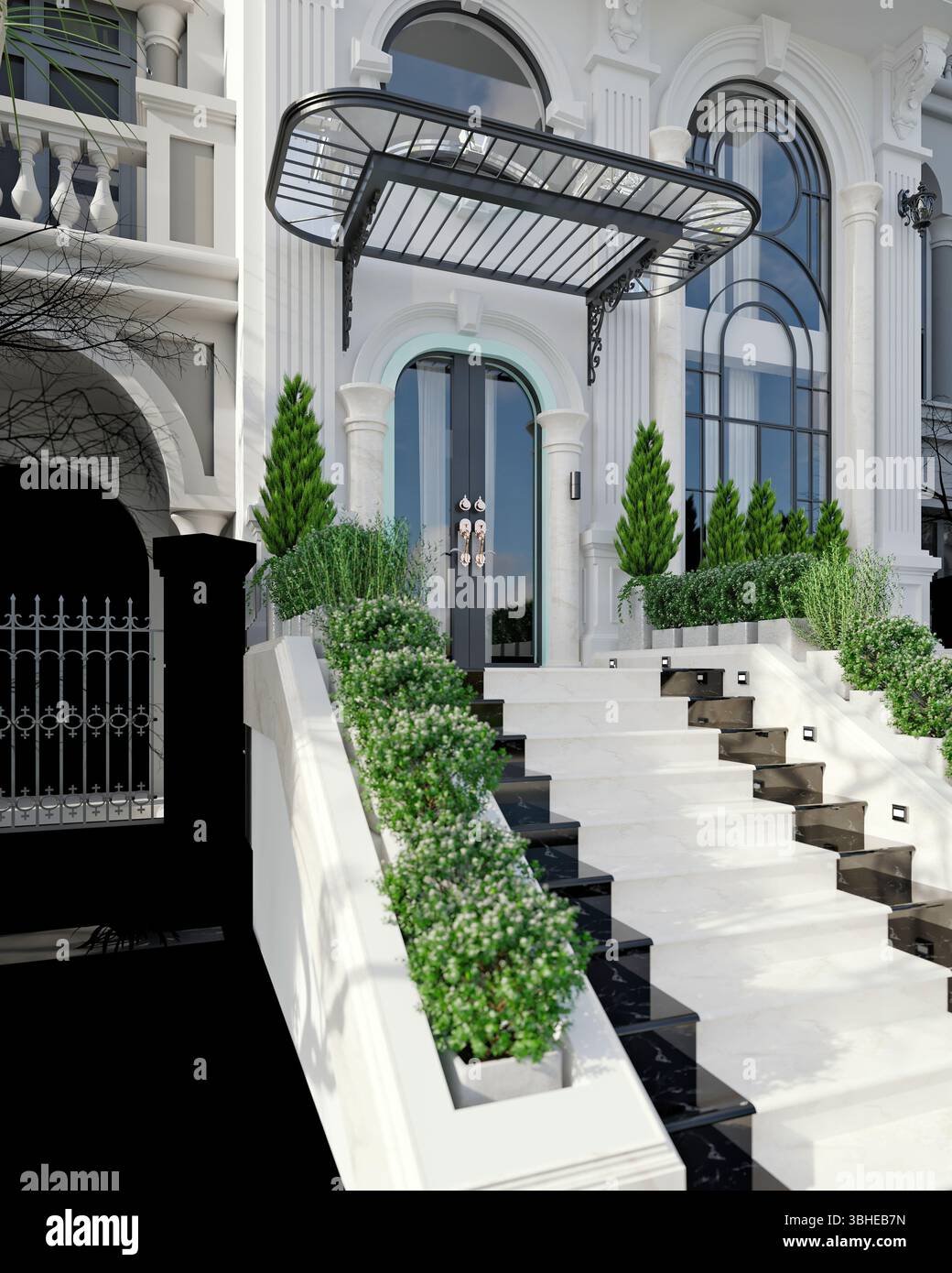 3d rendering futuristic design home hi-res stock photography and images ...