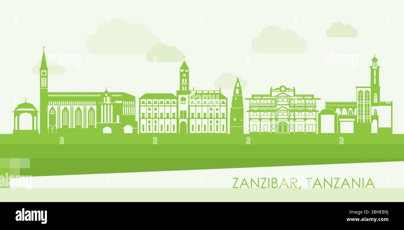 Zanzibar cityscape Stock Vector Images - Alamy