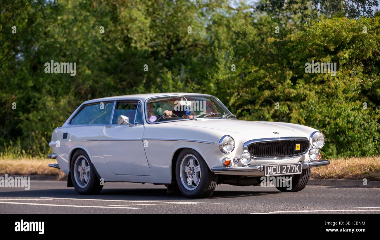 Milton Keynes,Bucks,UK - June 1st 2025: 1972 Volvo P1800 classic car ...
