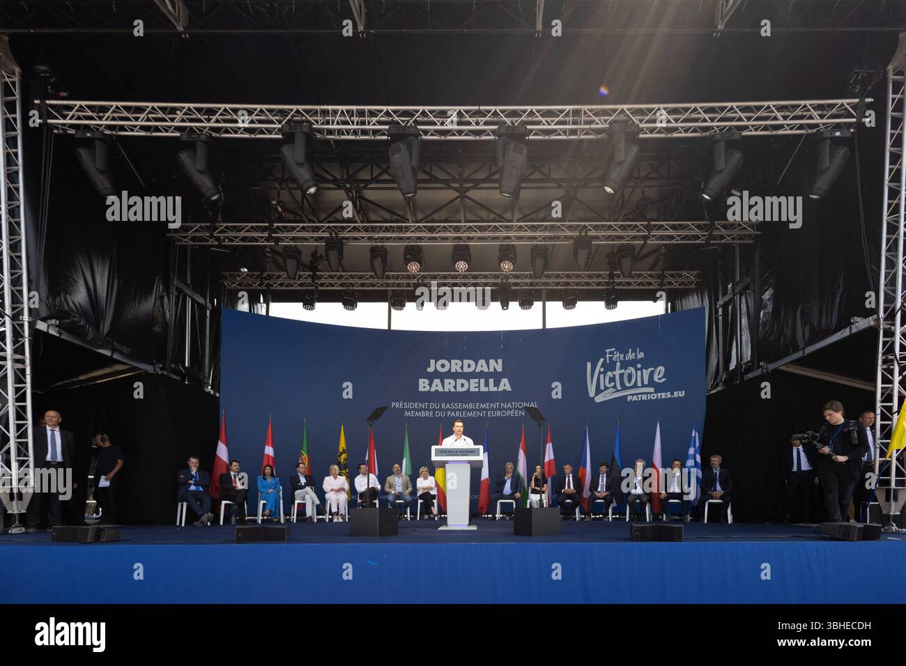 French far-right party Rassemblement National (RN) President and MEP ...