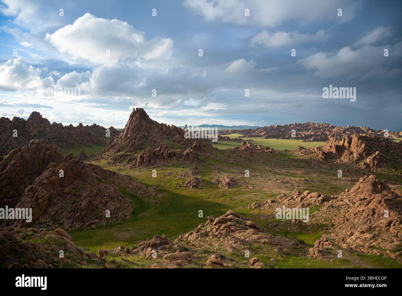 Ikh gazriin chuluu National Park landscape, Mongolia. Gobi desert area ...
