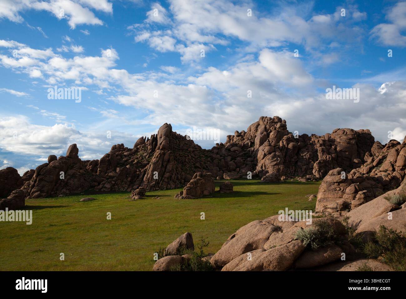 Ikh gazriin chuluu National Park landscape, Mongolia. Gobi desert area ...