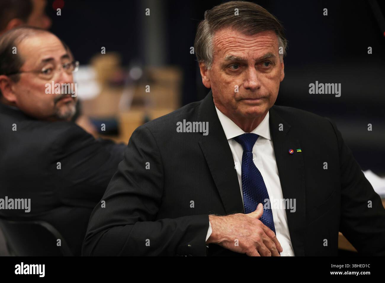 Former Brazilian President Jair Bolsonaro attends his Supreme Court ...