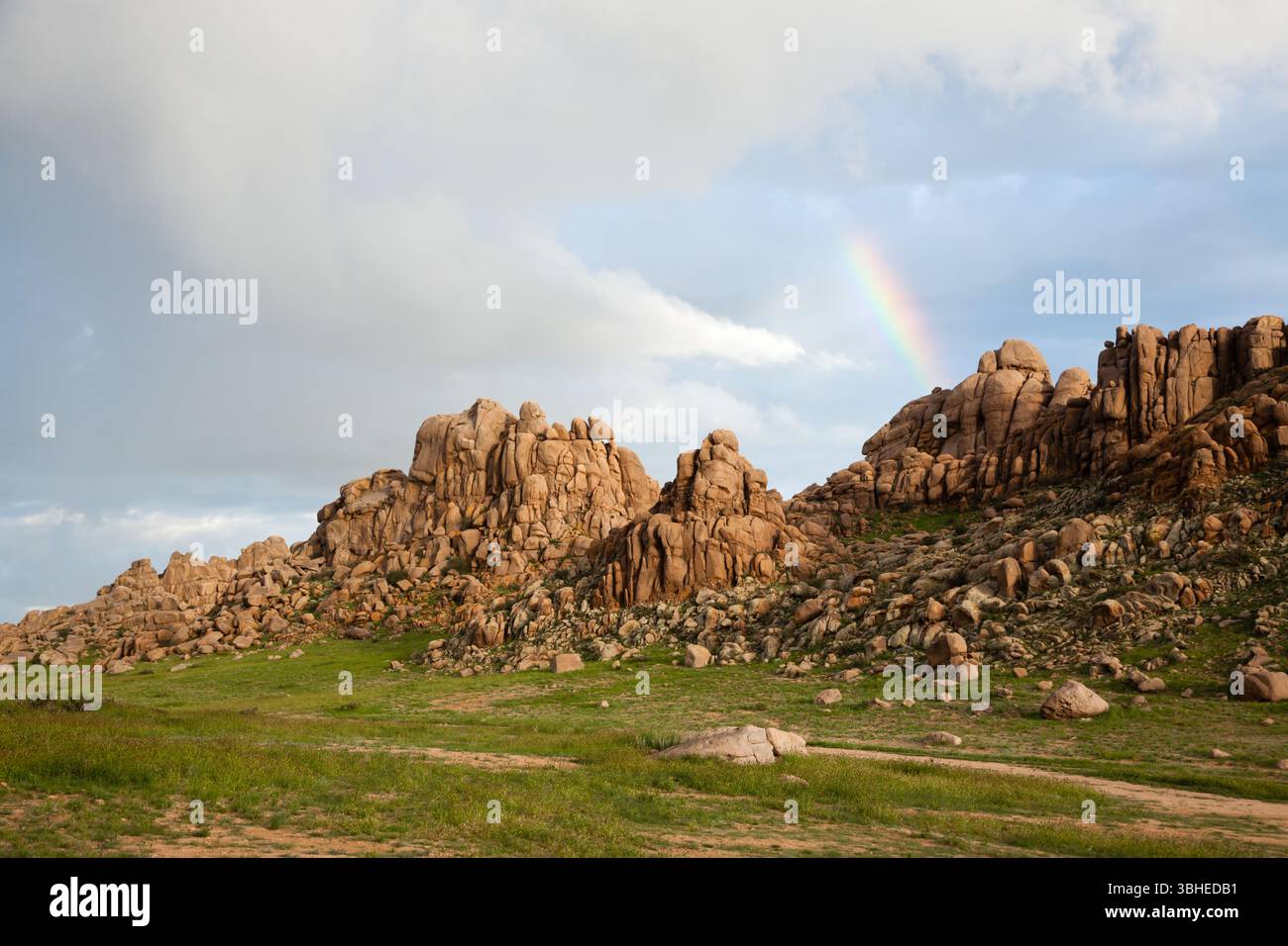 Ikh gazriin chuluu National Park landscape, Mongolia. Gobi desert area ...