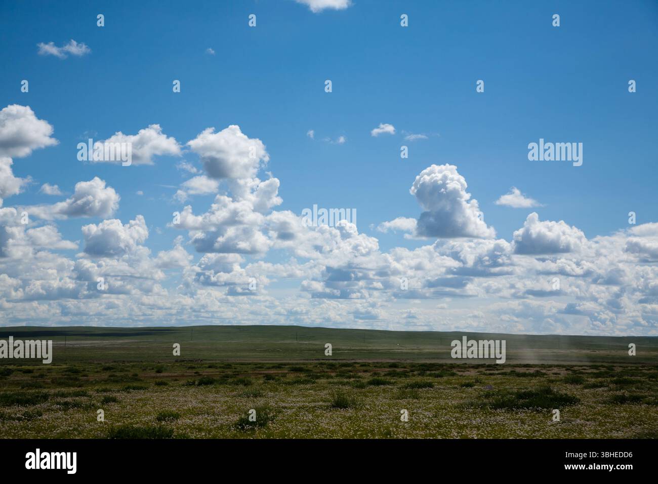 Mongolian steppe, Gobi desert landscape, Mongolia scenery Stock Photo ...