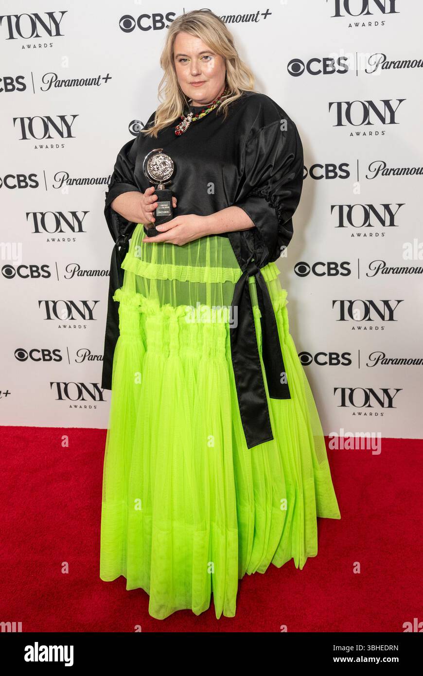 New York, USA. 08th June, 2025. Marg Horwell poses with the Best ...