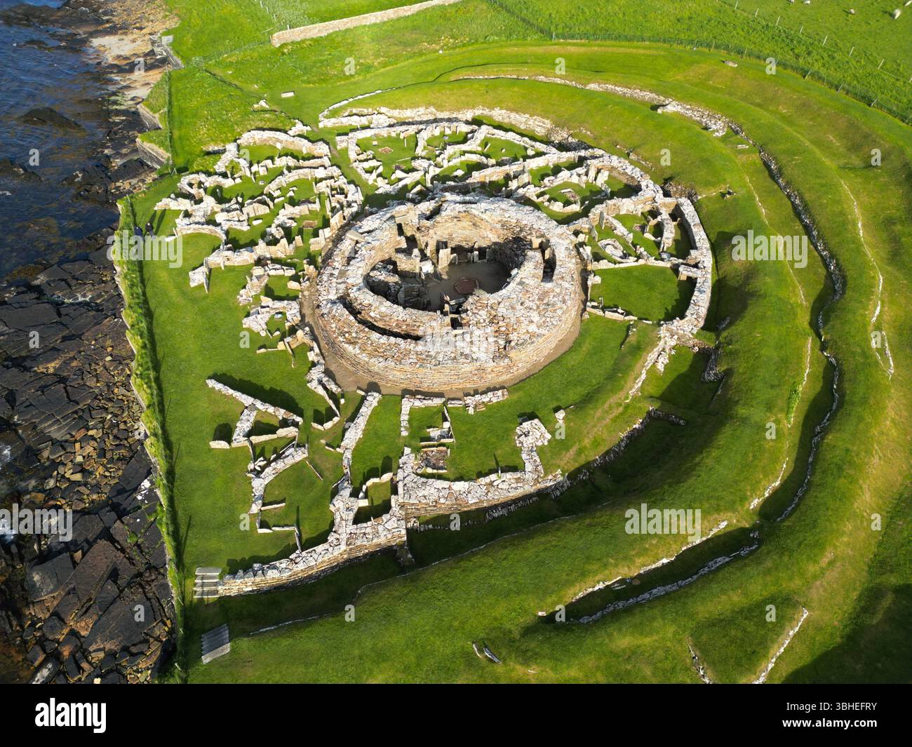 Aerial views of the broch hi-res stock photography and images - Alamy