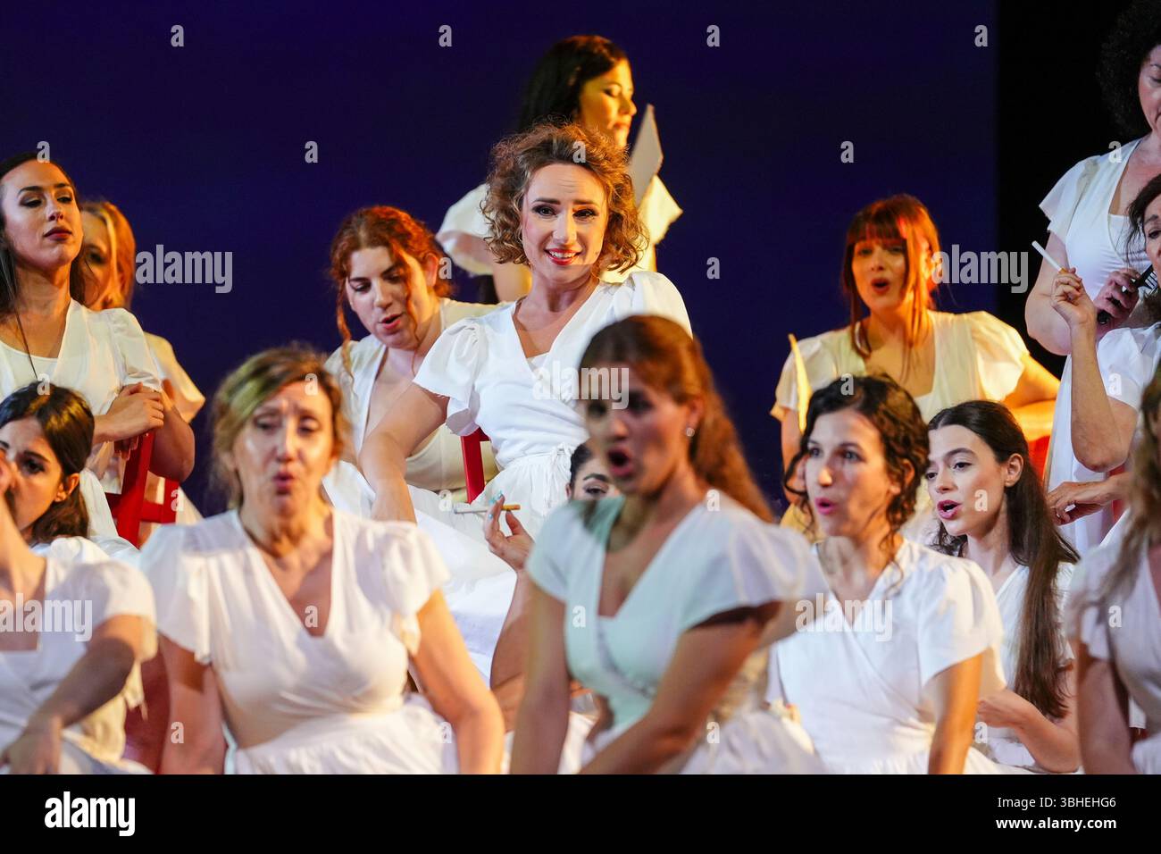 Images of the dress rehearsal of Bizet's Carmen. On June 9, 2025 in ...