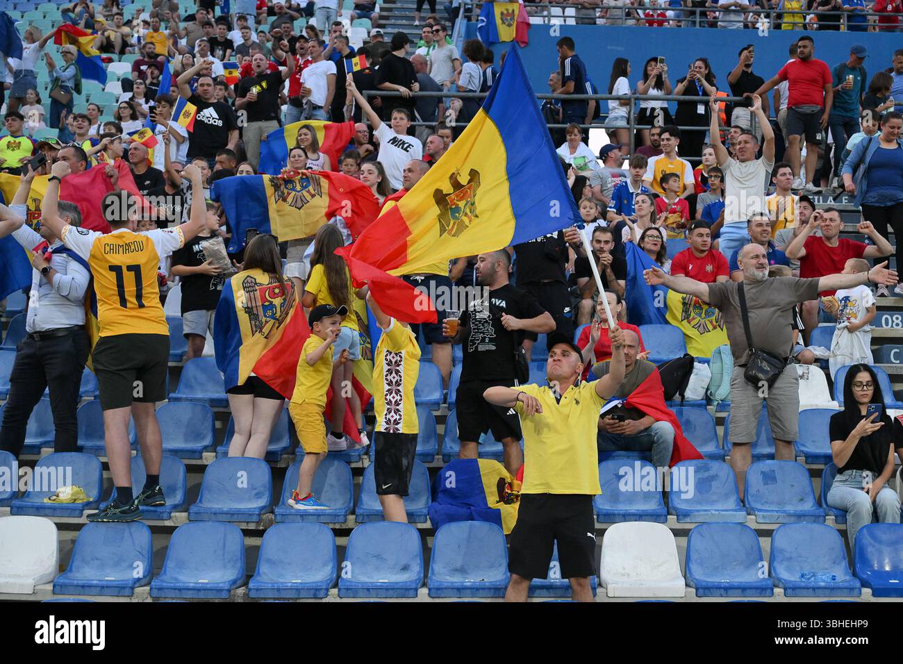 Stadio Città del Tricolore, Reggio Emilia, Italy - Moldova's fans ...