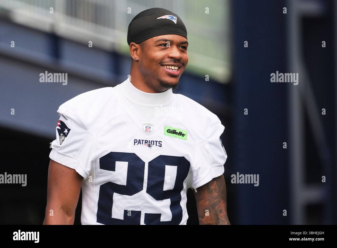 New England Patriots wide receiver Jeremiah Webb (29) during an NFL ...