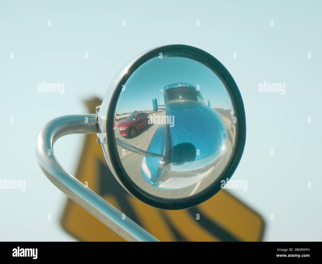 Reflection car side mirror landscape hi-res stock photography and ...