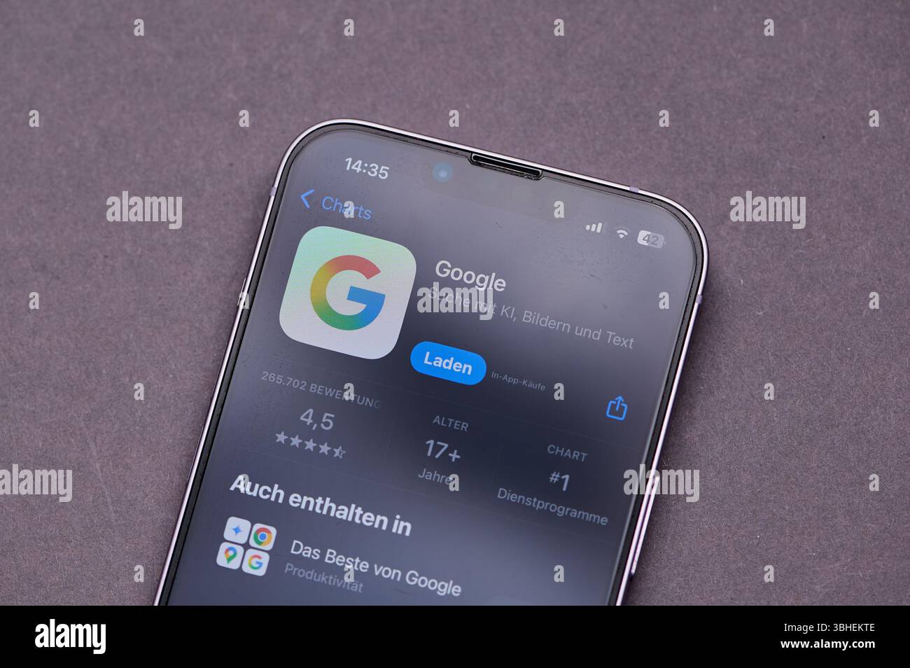 A Modern Smartphone Shows The Download Interface For The Well-known ...